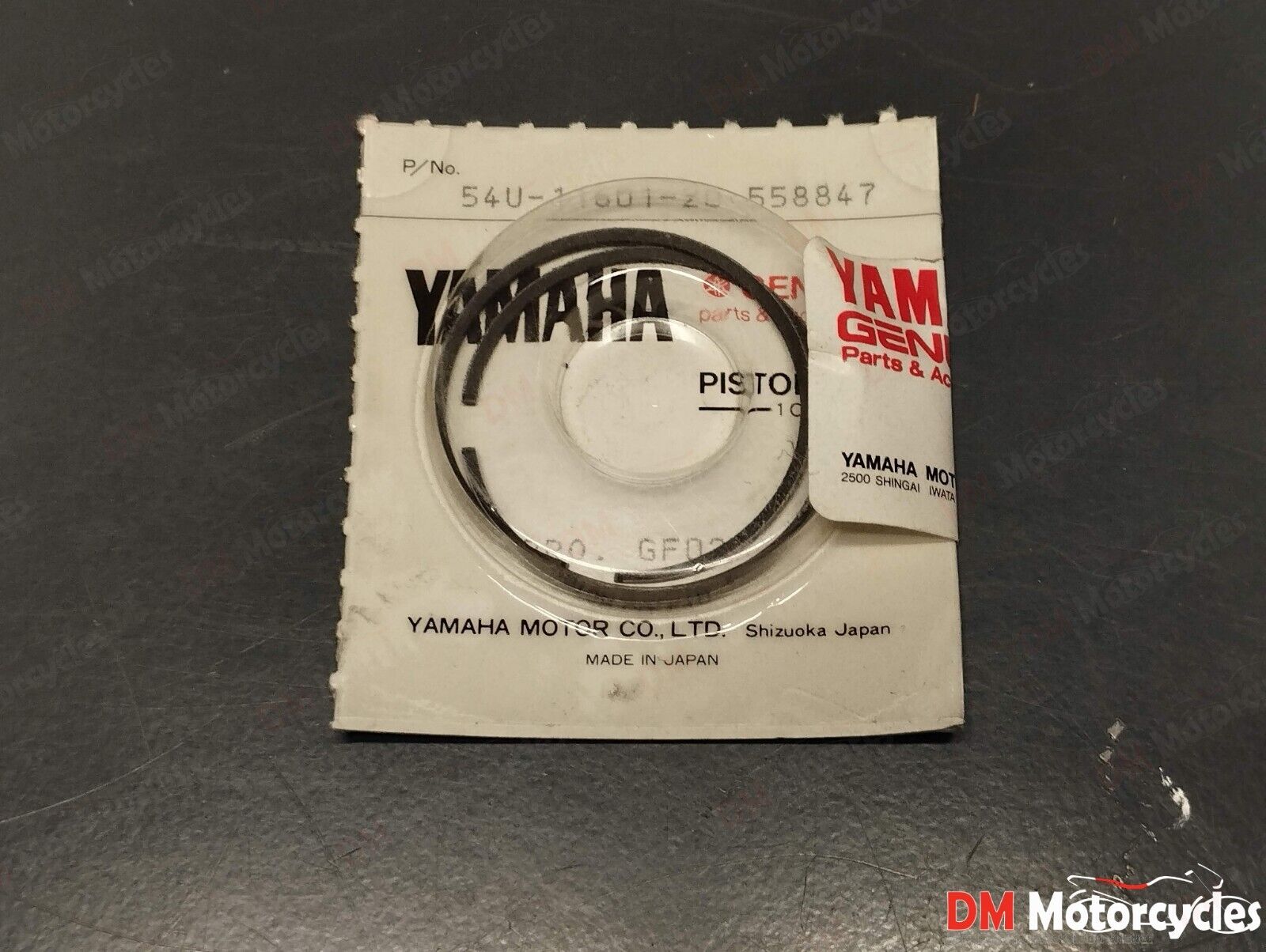 Yamaha genuine new beluga ct ce mint 50cc 0.50 os piston ring pn 54u-1 ...
